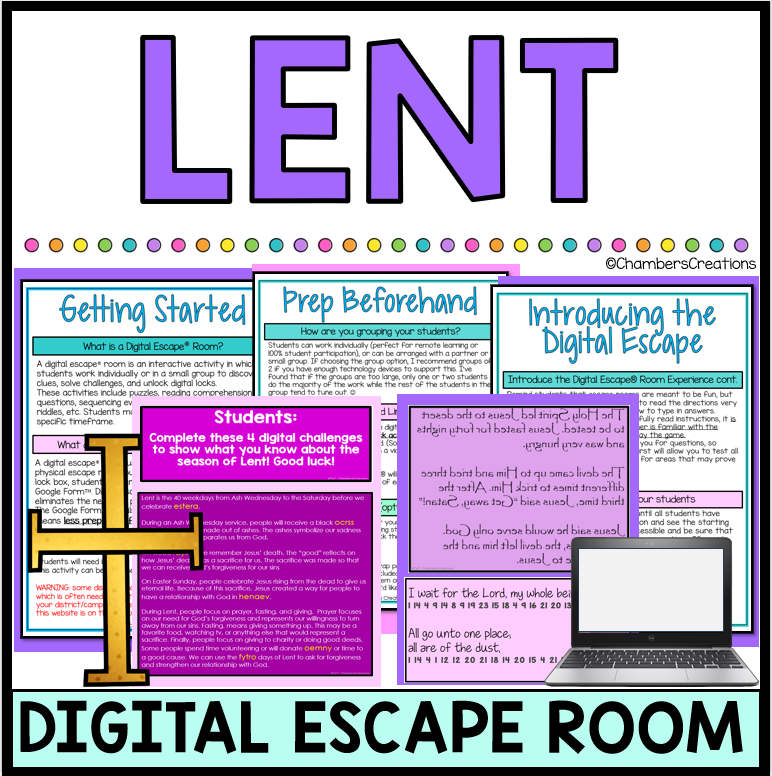 Catholic Schools Week Catholicism Digital Escape Room Religion Breakout ...