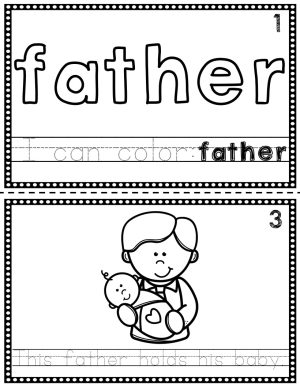 Sight Word Flip Book (Flipbook) - FATHER - Made By Teachers