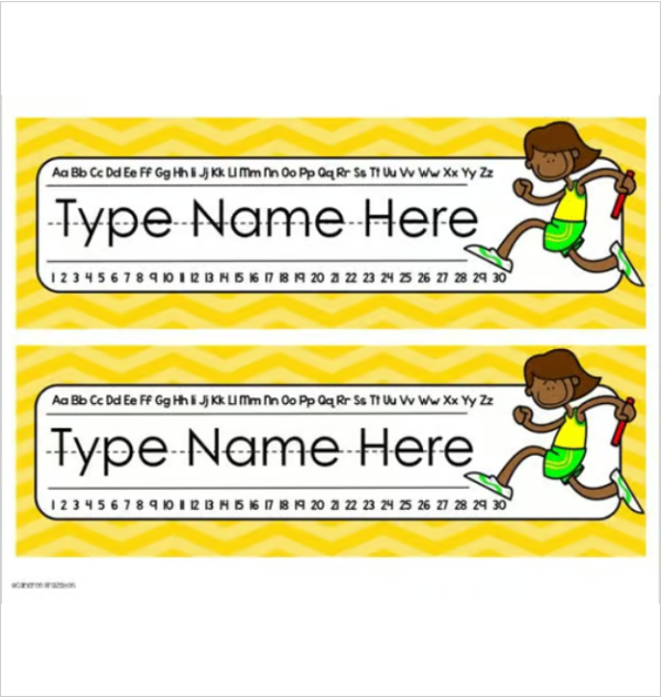Name Tags Plates Desk Labels Sports Theme Editable | Made By Teachers