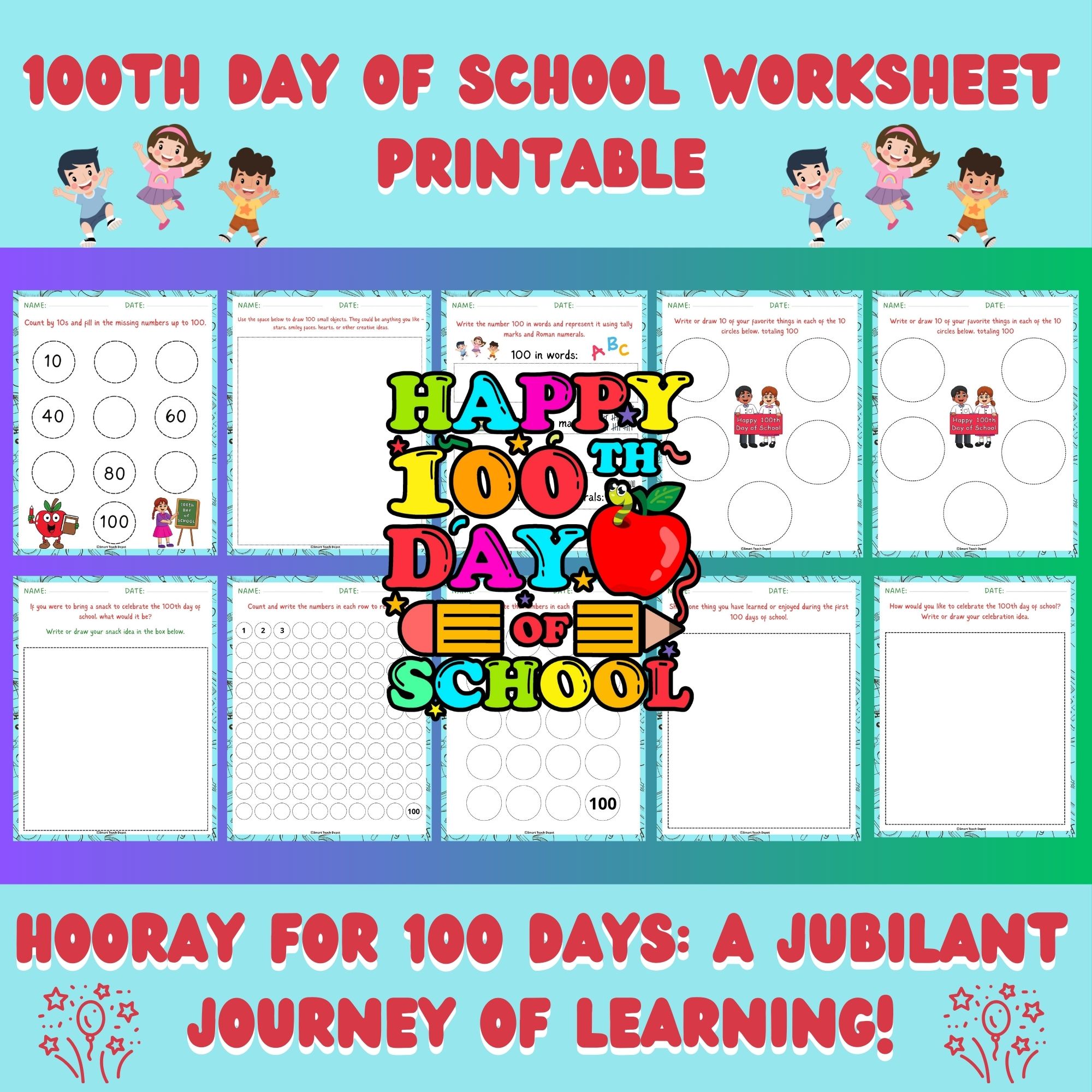 Valentine's Day Self-Love Worksheet for Kids 8.5x11 printable PDF ...