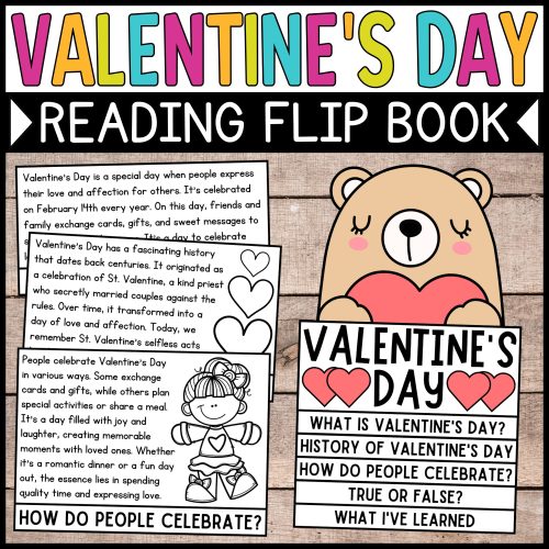 Valentine's Day Activities Bundle: Coloring Pages, Reading, Craft ...