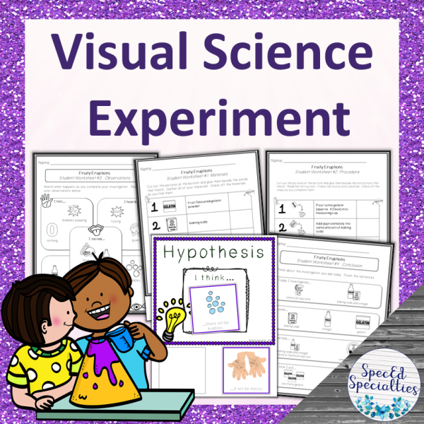 Visual Science Experiment Interactive Book and Worksheets (Fruity ...