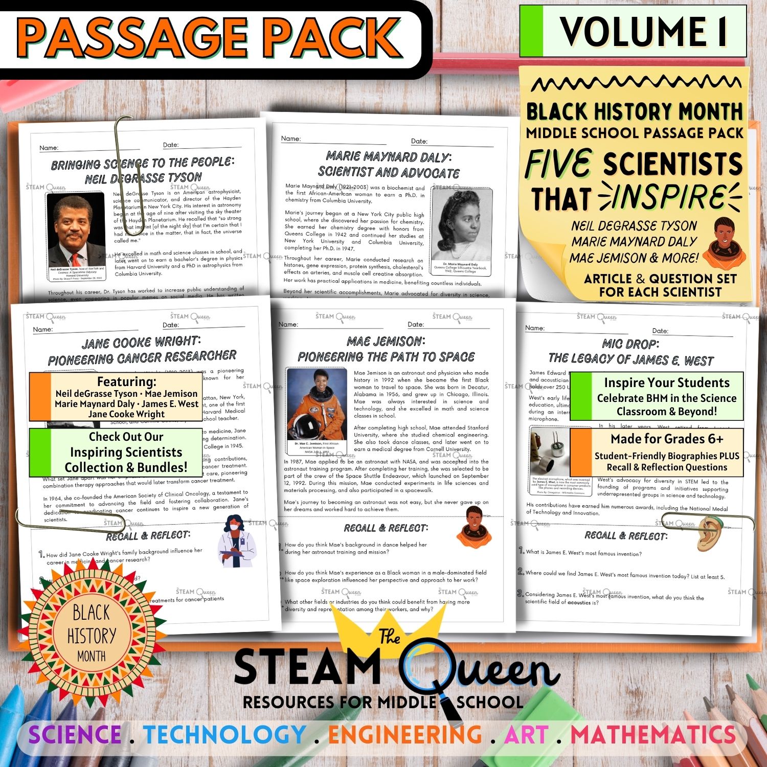Black History Month Science Ultimate Bundle! Inspiring Scientists ...