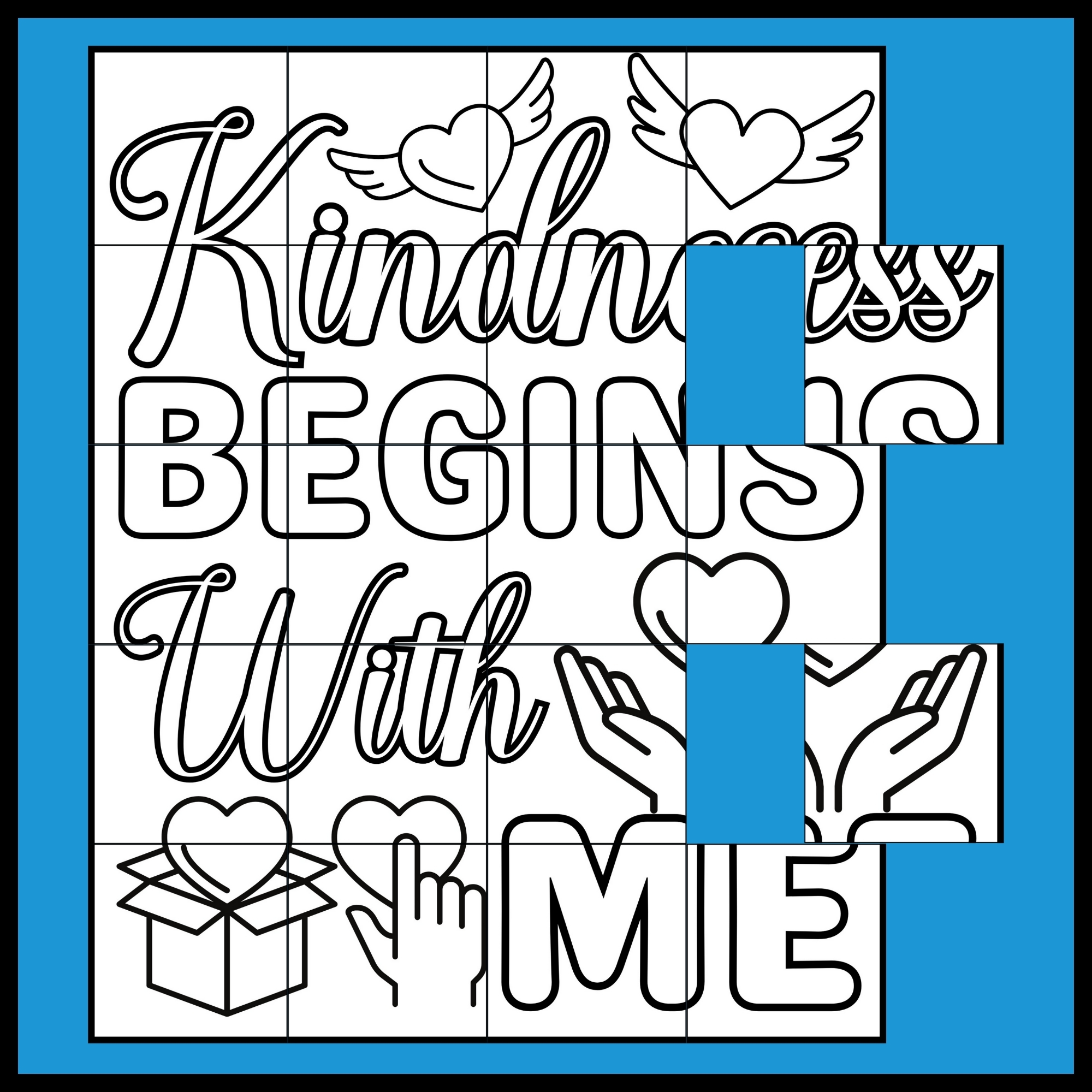 Random Acts of Kindness Day Collaborative Coloring Posters Bundle ...
