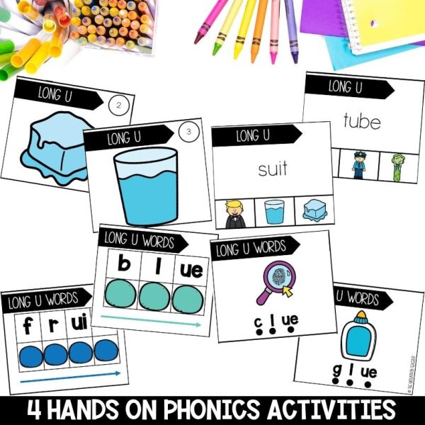 Long U Vowel Teams Worksheets, Activities & Games 1st Grade Phonics or ...
