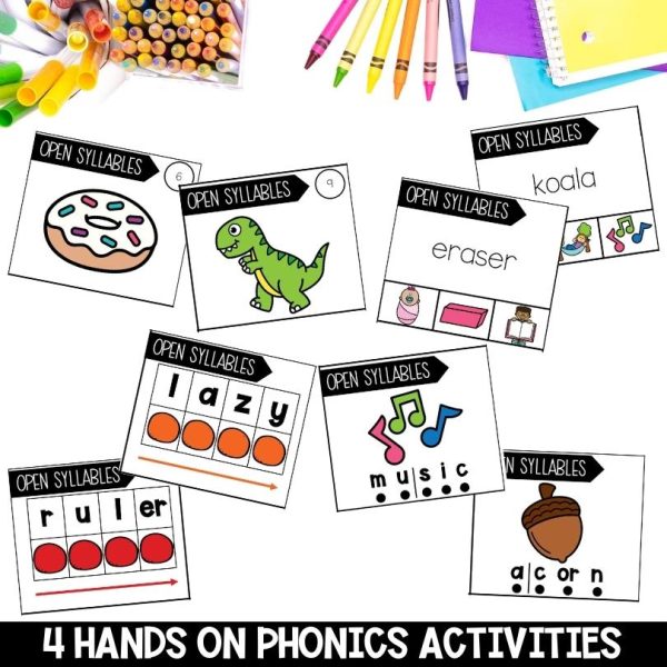 Open Syllables Worksheets, Activities & Games for 2nd Grade Phonics ...