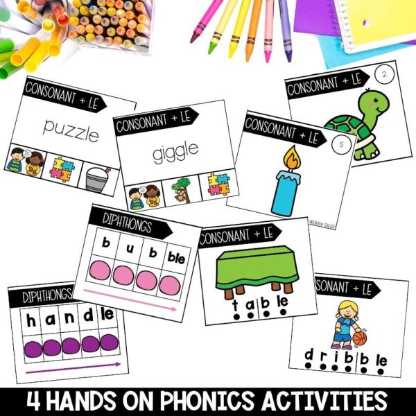 Consonant LE Worksheets, Activities & Games for 2nd Grade Phonics or ...
