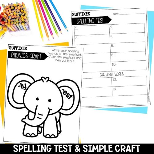 Suffixes LY and EST Worksheets, 2nd Grade Spelling Activities & Phonics ...