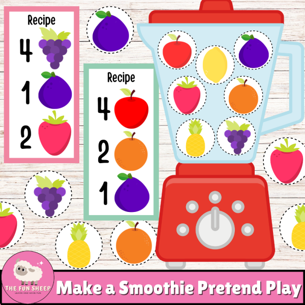 Make a Smoothie Pretend Play | Make a Smoothie Game - Cutting and ...