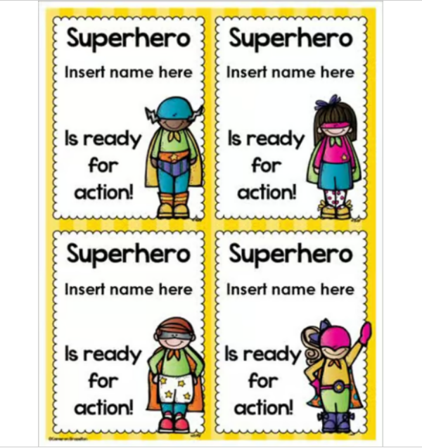Welcome Superhero Pennant Banner and Tags for Back to School Editable ...