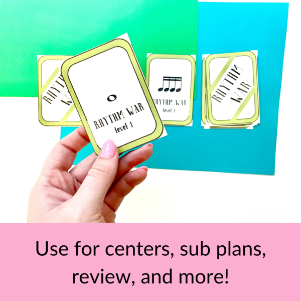 Rhythm War Level 1 Music Card Game for General Music Centers | Made By ...
