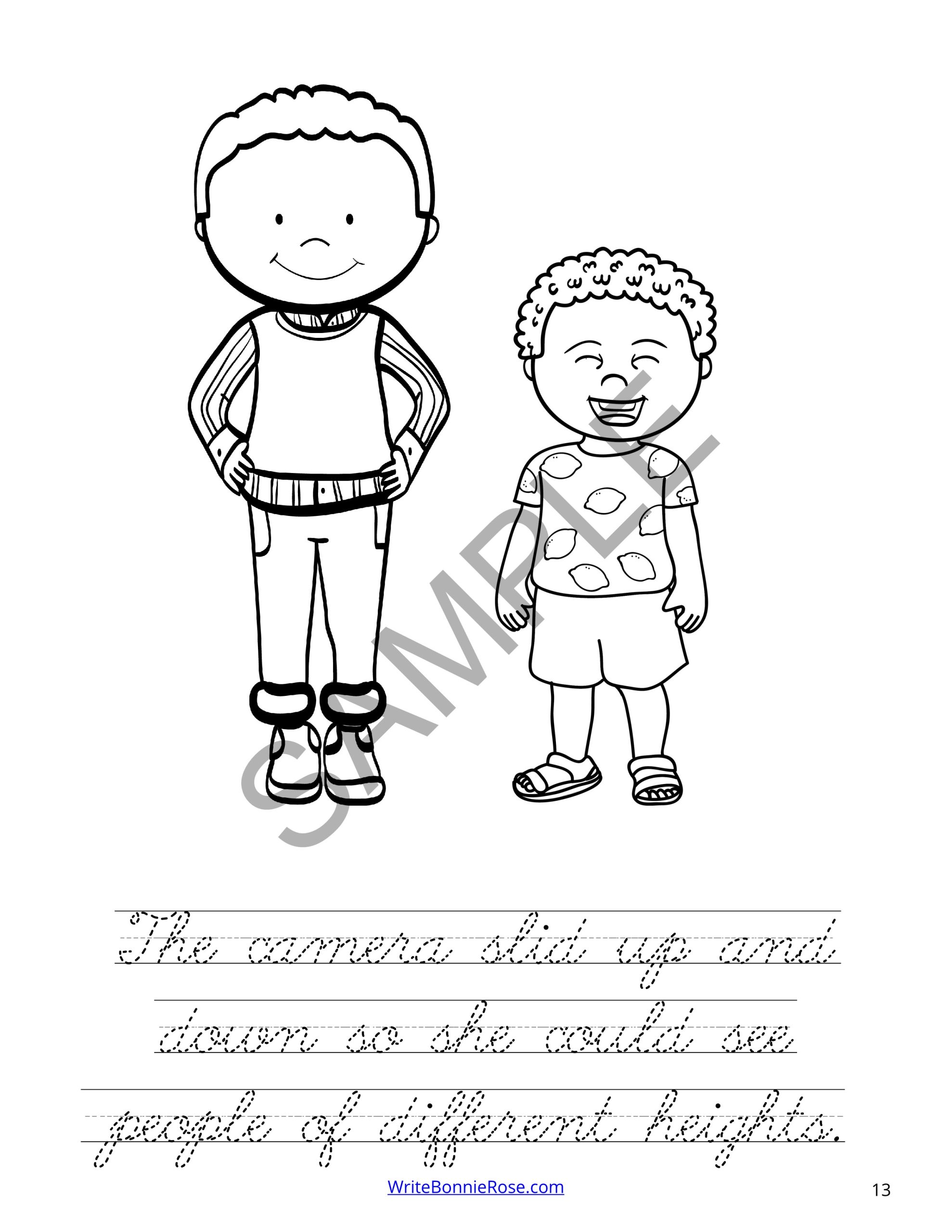 Marie Van Brittan Brown Coloring Book-Level C | Made By Teachers