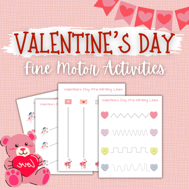 Valentine's Day Prewriting & Fine Motor Worksheets | Made By Teachers