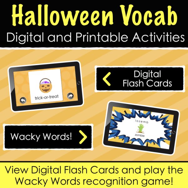 Halloween - Digital + Printable Activities | Matching Game, Flash Cards ...