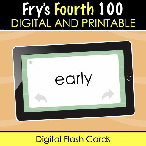 Fry's Fourth 100 Sight Words - Digital and Print Quiz, Flashcards ...