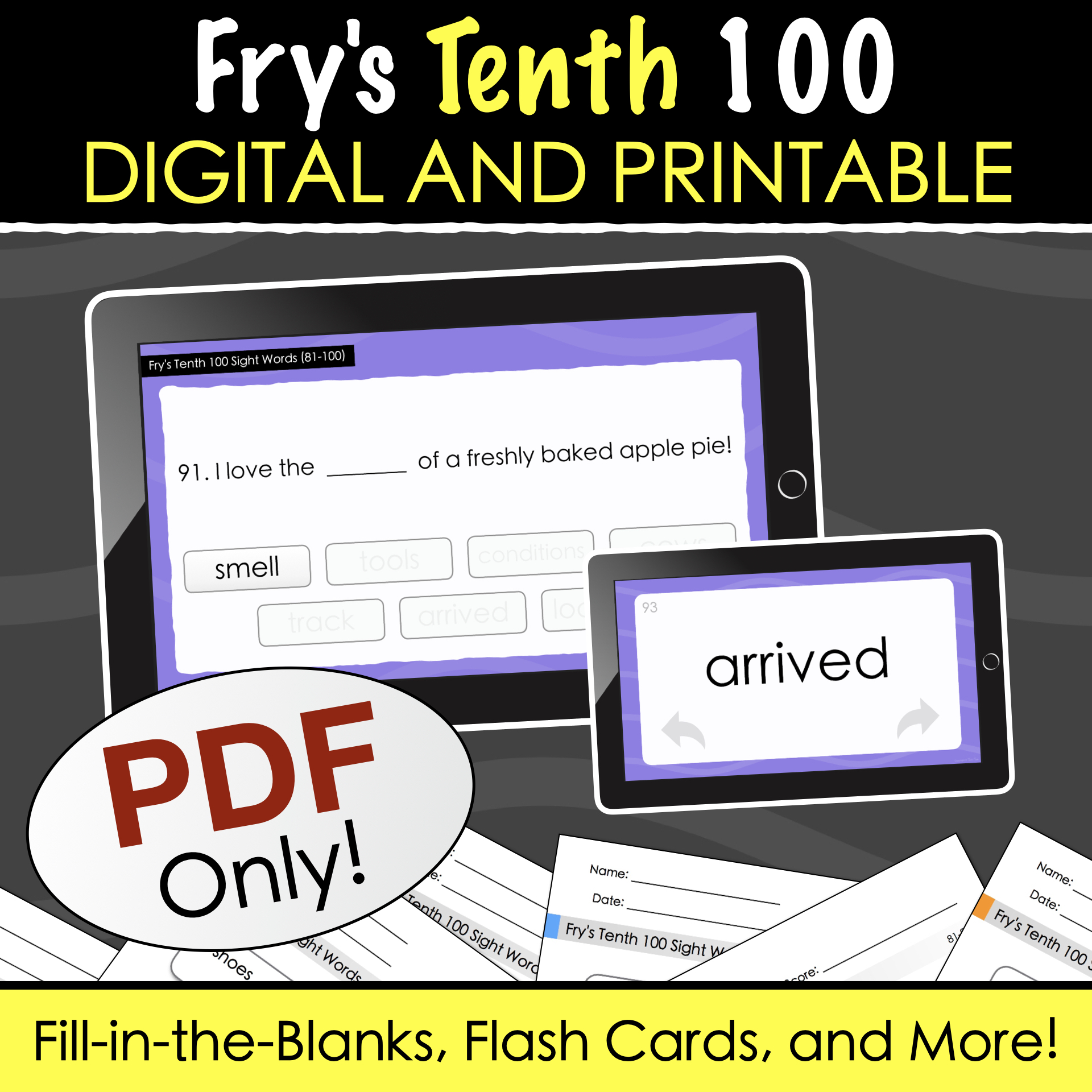 Long Vowel Sounds - Digital Quizzes, Digital Flash Cards, Word Lists ...