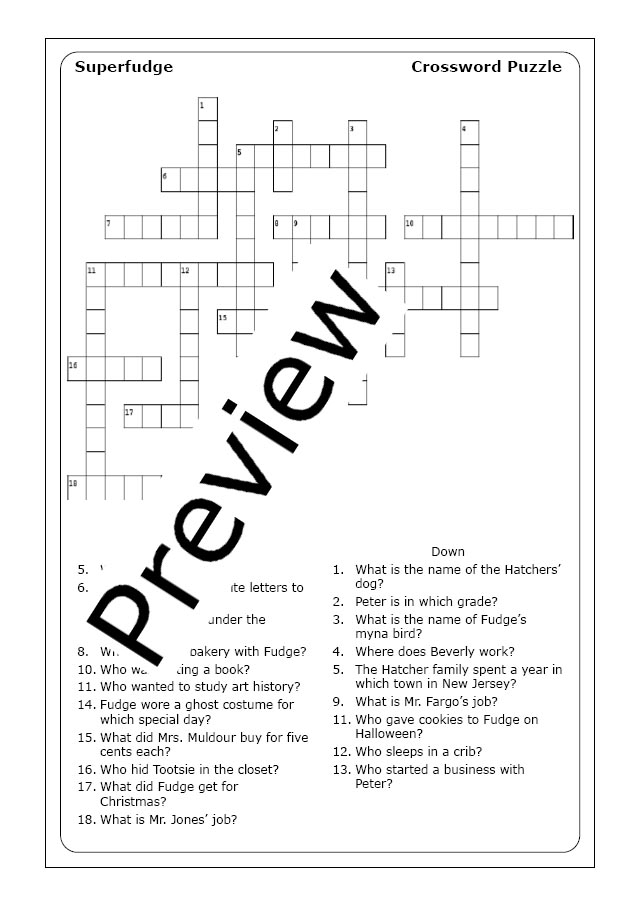 Judy Blume "Superfudge" worksheets | Made By Teachers