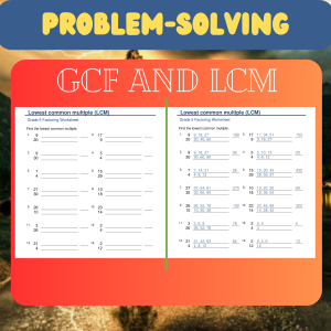 Problem-Solving with GCF and LCM: Grade 5 Math Word Problems - Made By ...