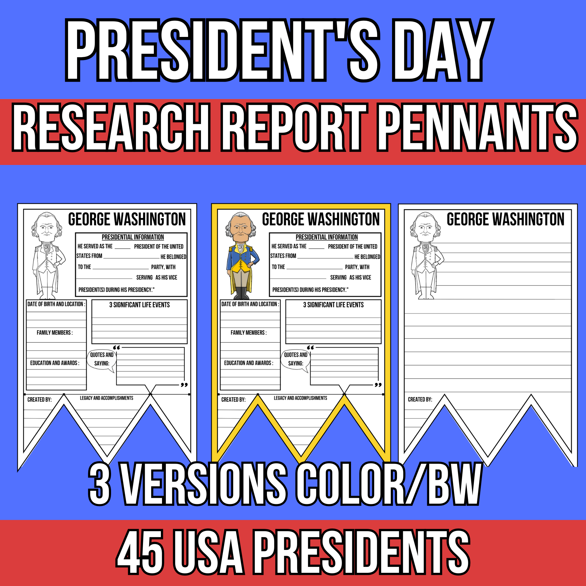 National Poetry Month Biography Research Templates Pennant Activities ...