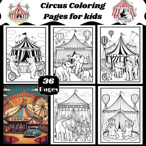 Circus Coloring Pages for kids | Made By Teachers