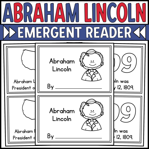Abraham Lincoln Mini Book for Emergent Readers • Presidents Day ...
