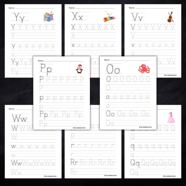 Alphabet Handwriting Practice, Writing Letters Tracing and Print ...