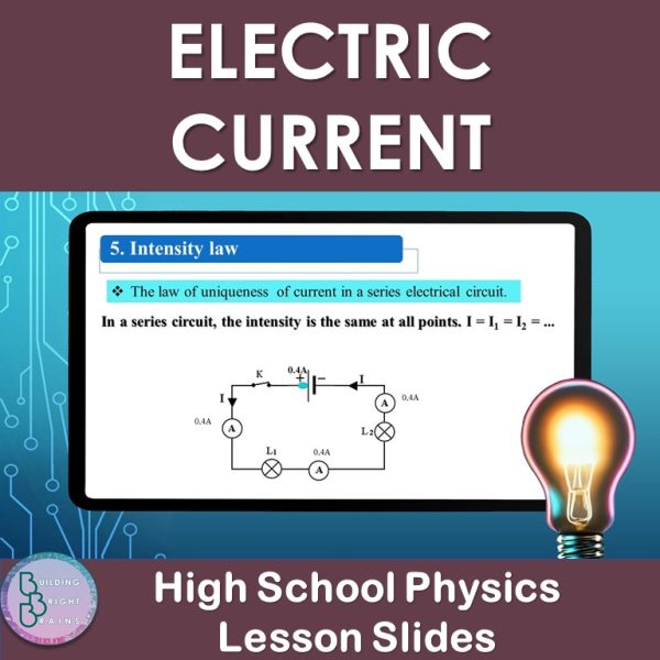 Electric Current | PowerPoint Lesson Slides High School Physics - Made ...