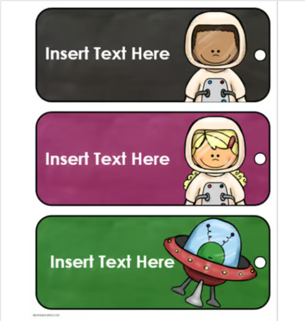 Hall Passes Outer Space Theme Editable (Boys, Girls, Office, Nurse ...