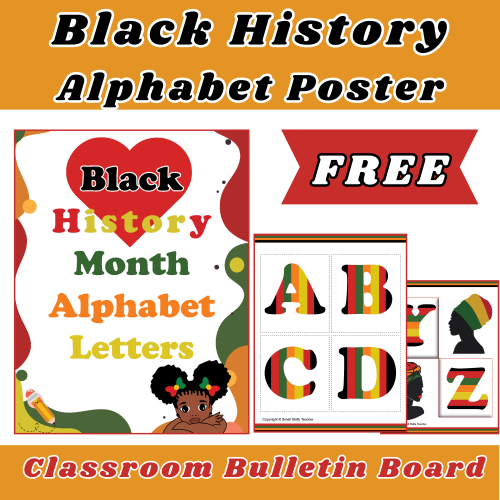 Black History month Alphabet letters | Black History Alphabet Poster ...