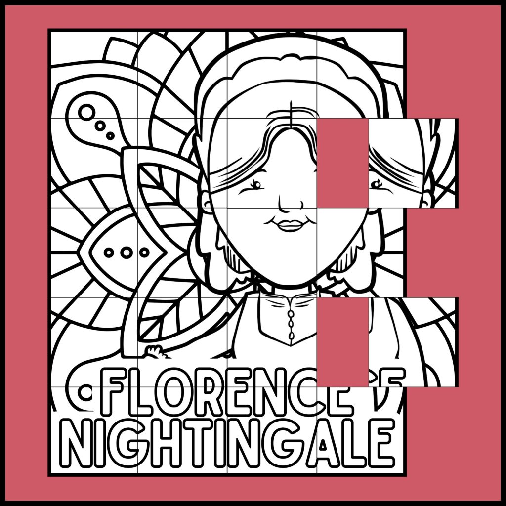 Women's History Month Florence Nightingale Collaborative Coloring ...