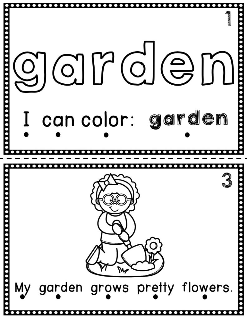 Sight Word Flip Book (Flipbook) - GARDEN | Made By Teachers