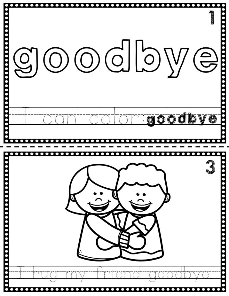 Sight Word Flip Book (Flipbook) - GOODBYE - Made By Teachers