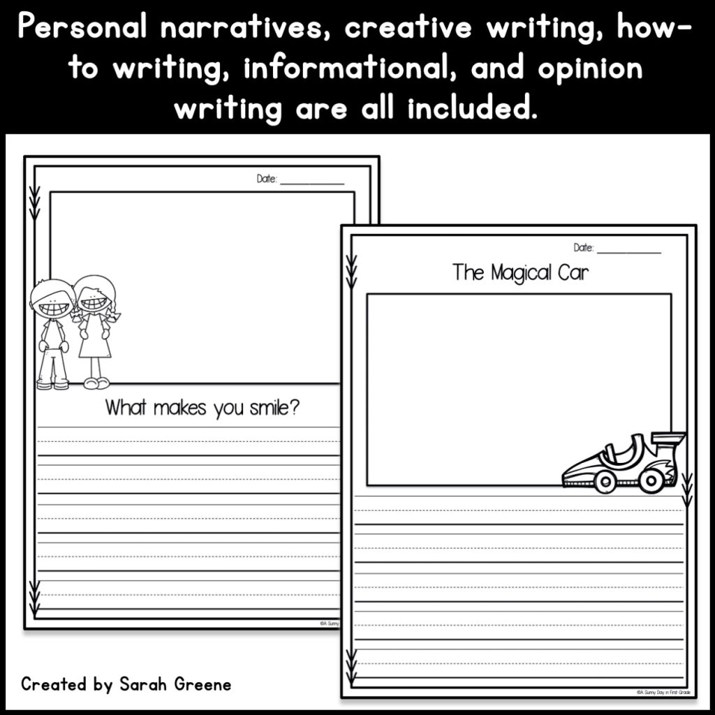 Daily Writing Prompts for February - Writing Journal for 1st & 2nd ...