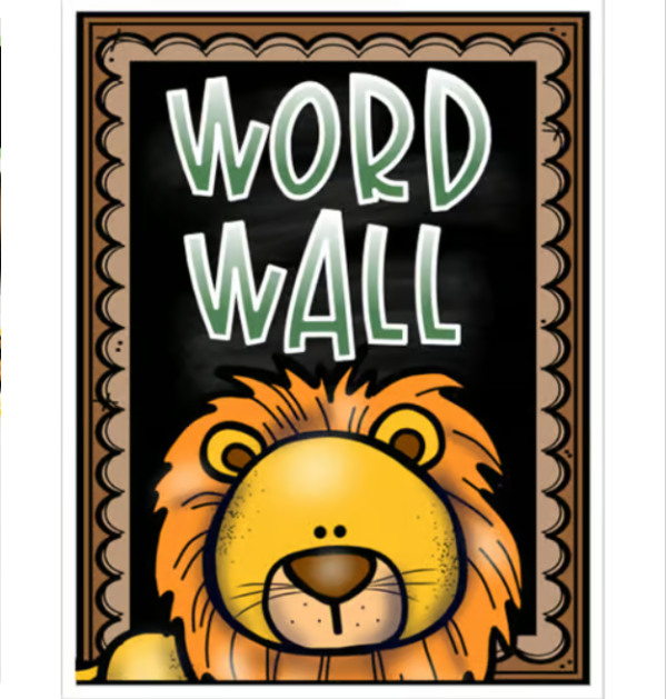 Word Wall Headers Alphabet Banner Posters Signs Jungle Safari Theme ...