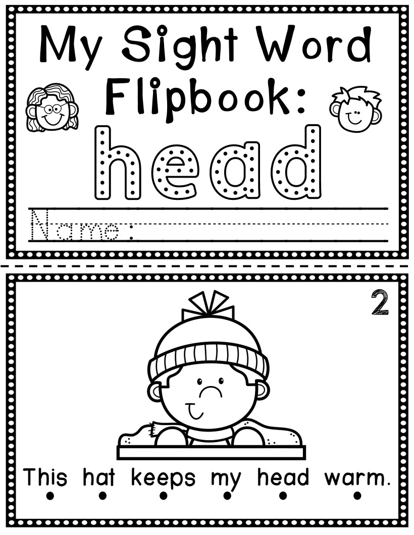 Sight Word Flip Book (Flipbook) - WENT - Made By Teachers