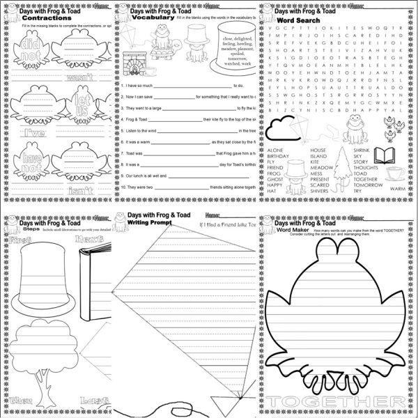 Days with Frog & Toad Read Aloud Book Companion Reading Comprehension ...