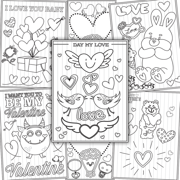 HAPPY Valentine's Day {Coloring Pages} for Preschool, Pre-K ...