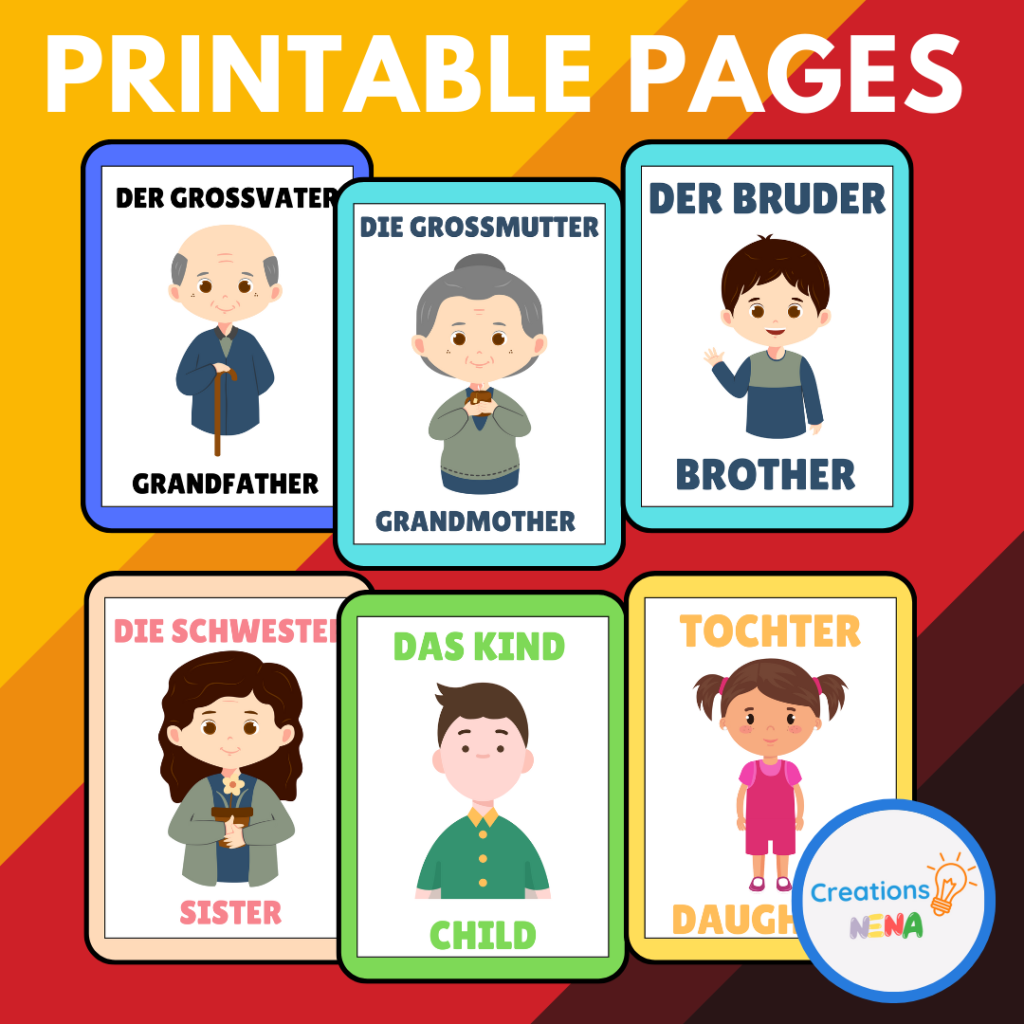 Family Members in German (die Familie ) - Made By Teachers