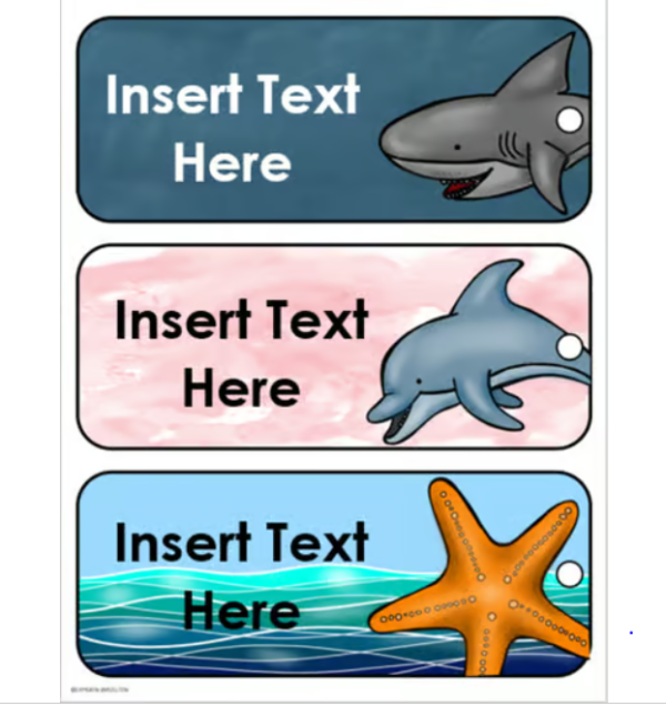 Hall Passes Ocean Under the Sea Theme Editable (Boys, Girls, Office ...