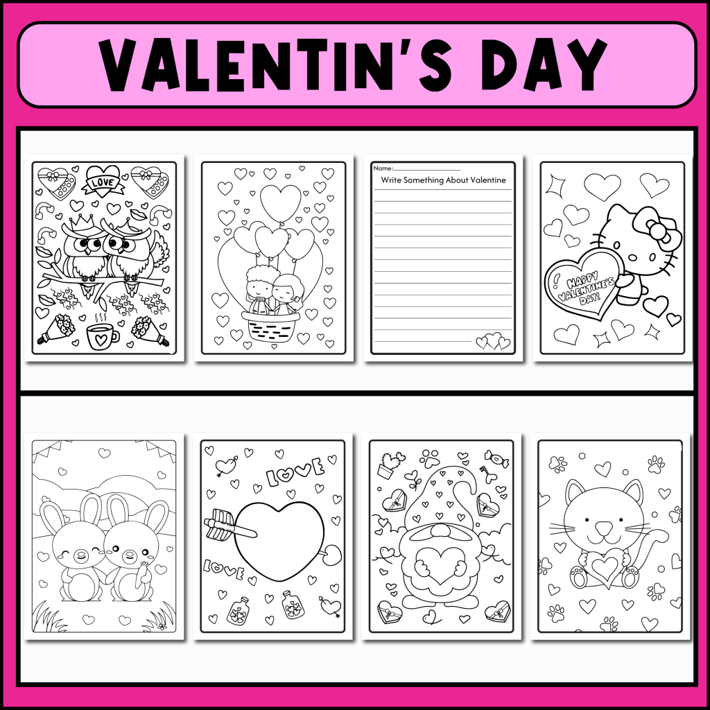 Valentine's Day Coloring Pages & Love Note Sheets | Made By Teachers