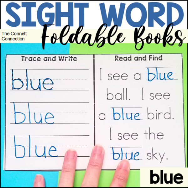 Sight Word Foldable Book: blue | Made By Teachers