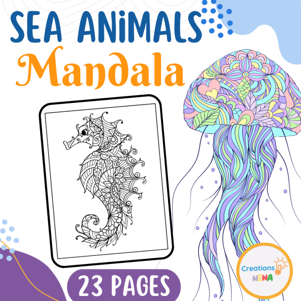 Sea Animals Mandala - Made By Teachers