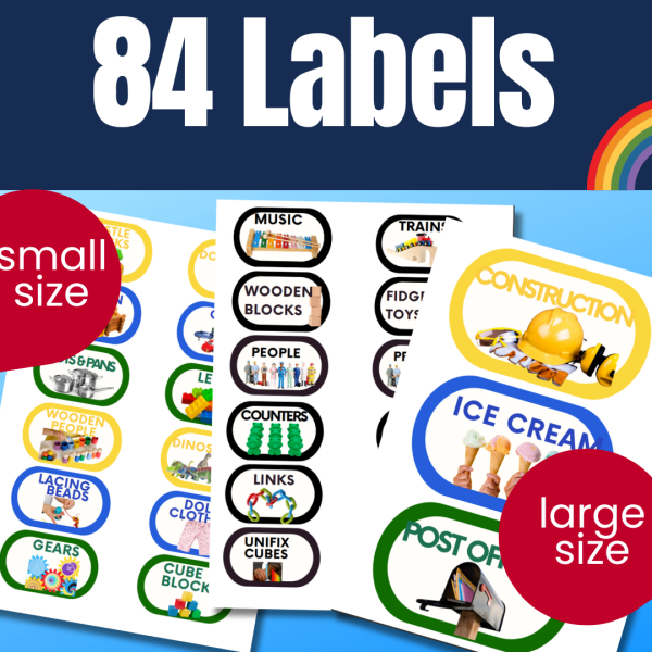 Editable Preschool Toy Bin Labels With Realistic Photos - Made By Teachers