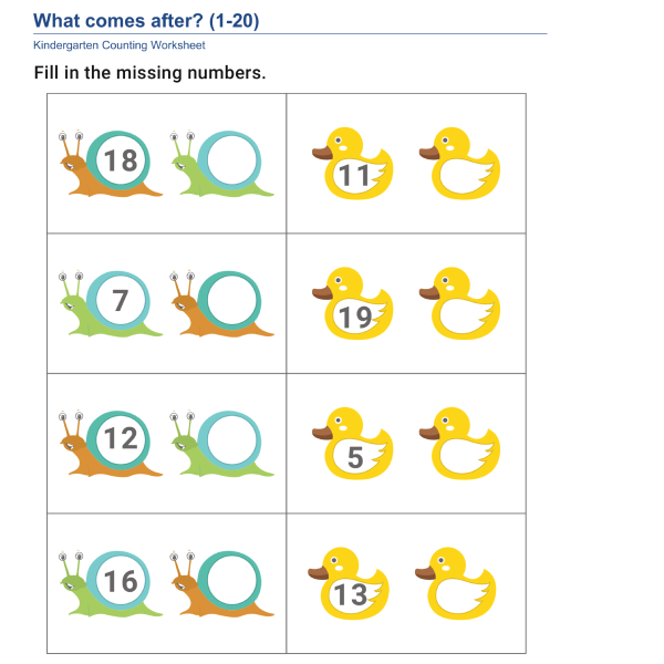 Kindergarten Counting Worksheets (Counting to 20 and Beyond) - Made By ...