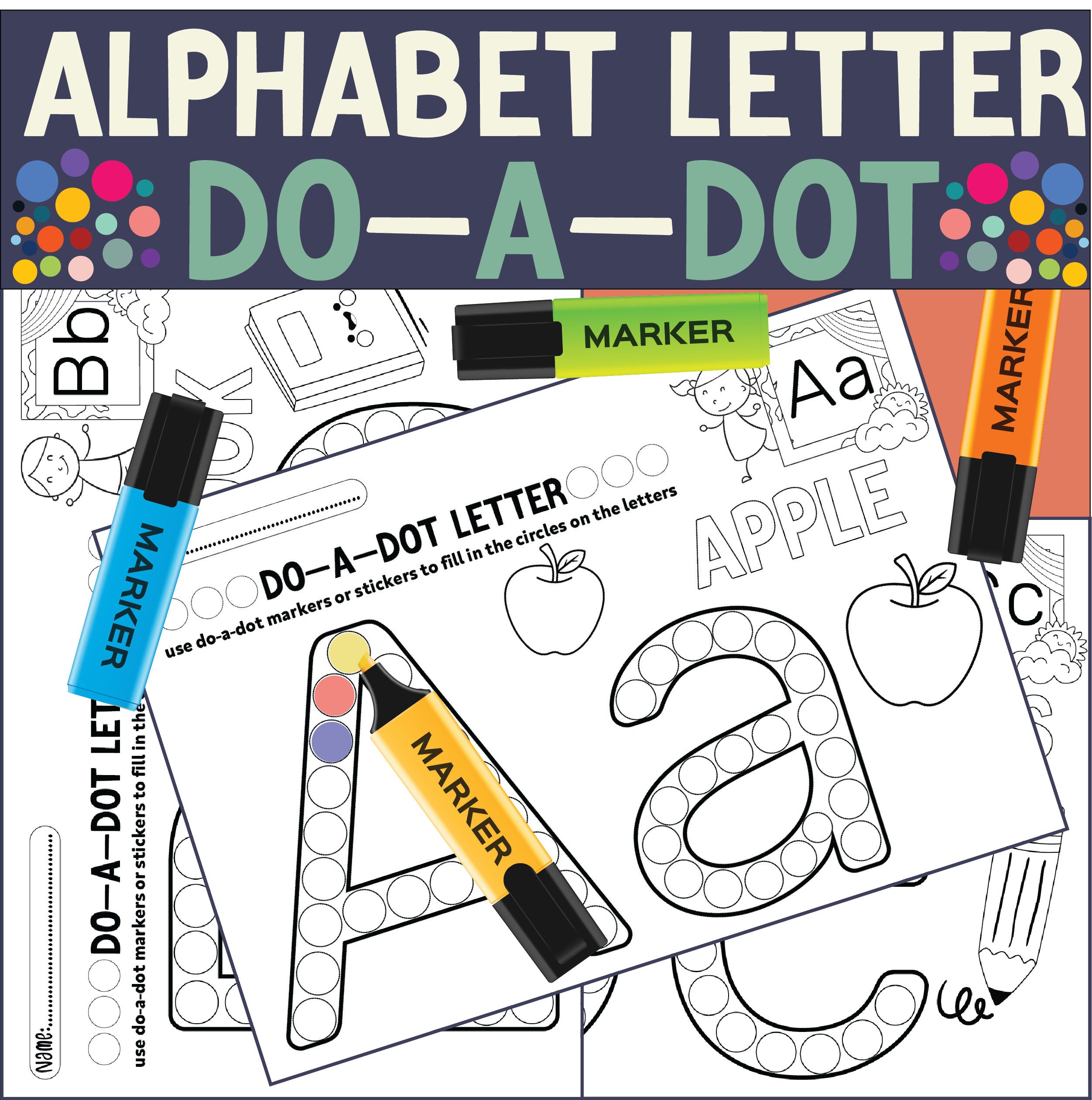 Free Alphabet Letter Do-A-Dot Activity Set for Pre-K | Made By Teachers
