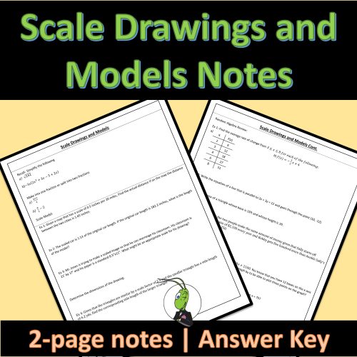 Scale Drawings and Models Guided Notes Similar Polygons Unit | Geometry ...
