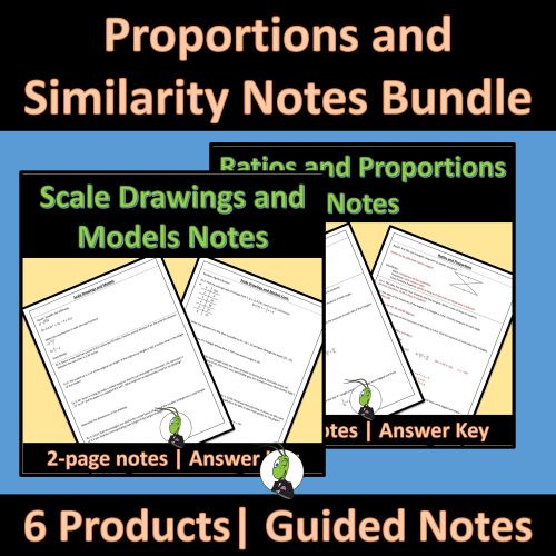 Proportions and Similarity Guided Notes for Geometry Unit 7 | Made By ...