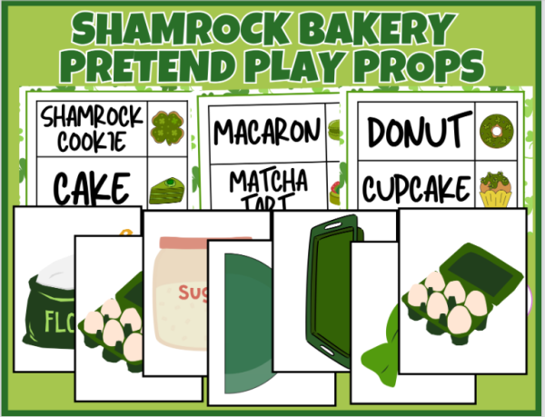 Shamrock Bakery Dramatic Play, St Patricks Day Classroom Dramatic Play ...