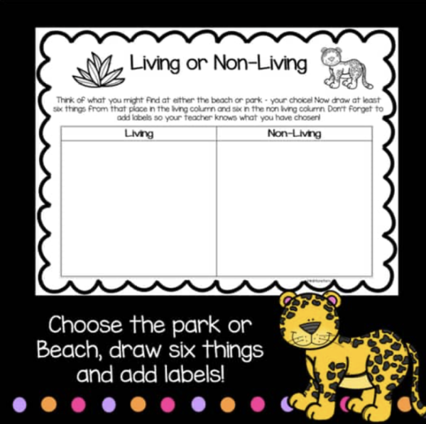 Living and Non Living Things Sort Cut and Paste - Made By Teachers