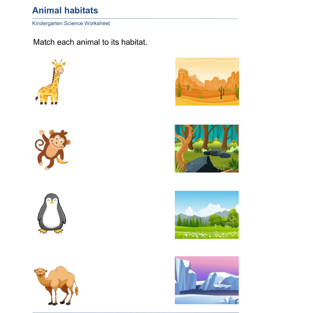 Kindergarten Plants and Animals Worksheets - Made By Teachers